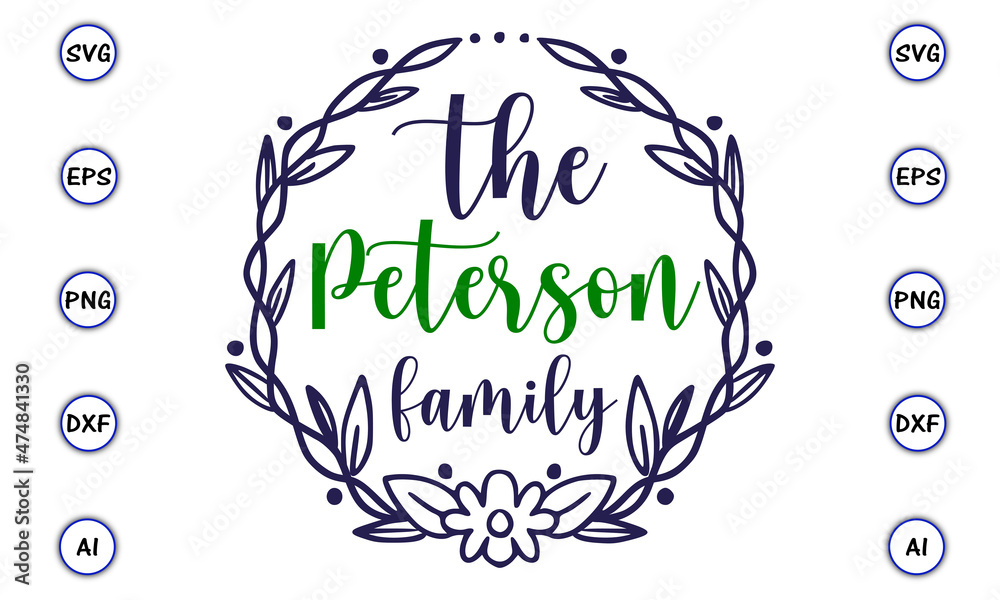 The peterson family SVG, Monogram SVG Bundle, Monogram sublimation ...