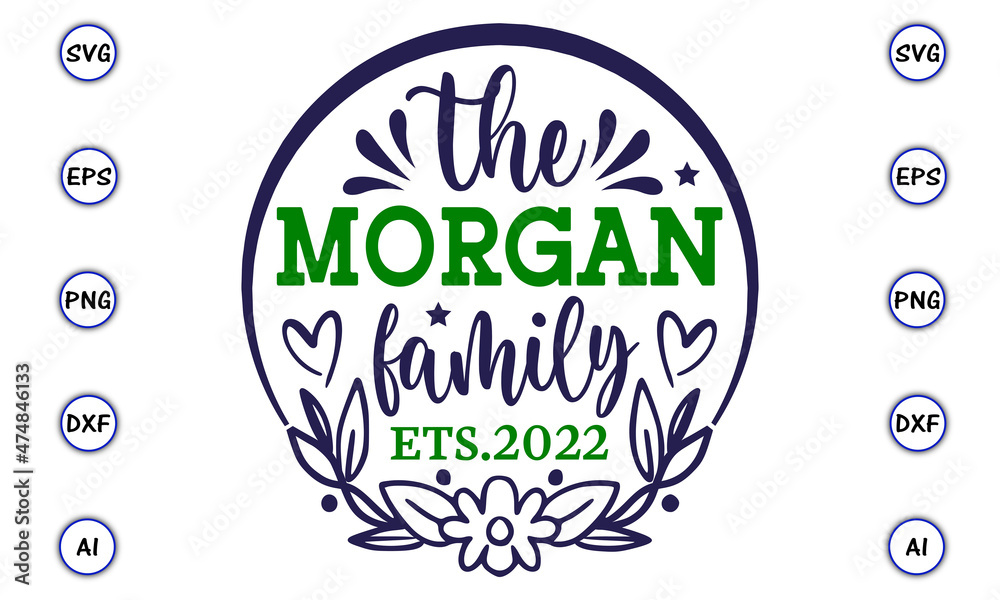 The Morgan family ets.2022 SVG, Monogram SVG Bundle, Monogram ...