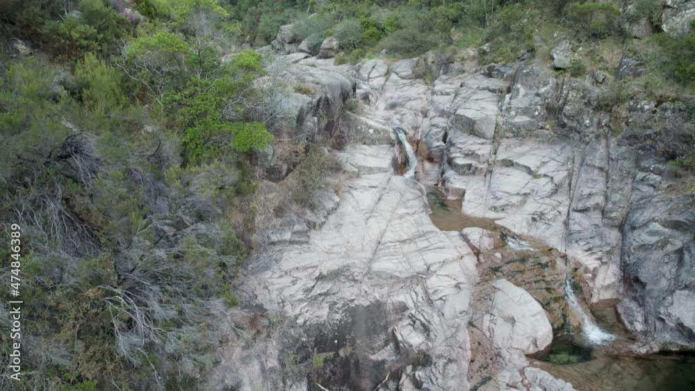 Cascata da Portela do Homem waterfall in the Peneda Gêres National Park ...