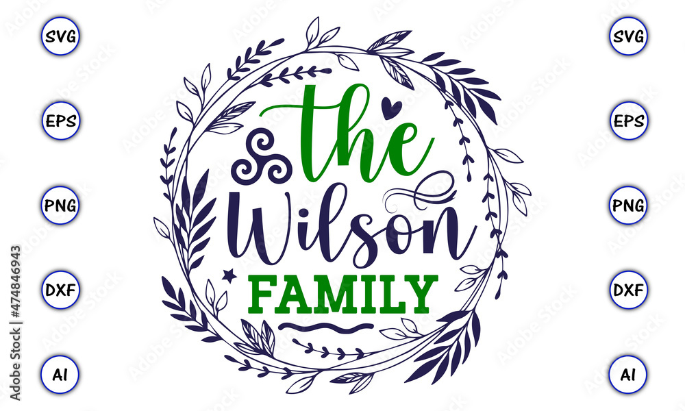 The wilsons family SVG, Monogram SVG Bundle, Monogram sublimation ...