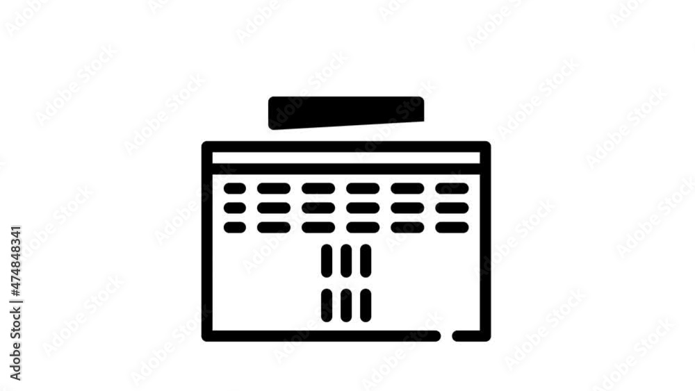 tactile road markings inclusive life animated line icon tactile road ...