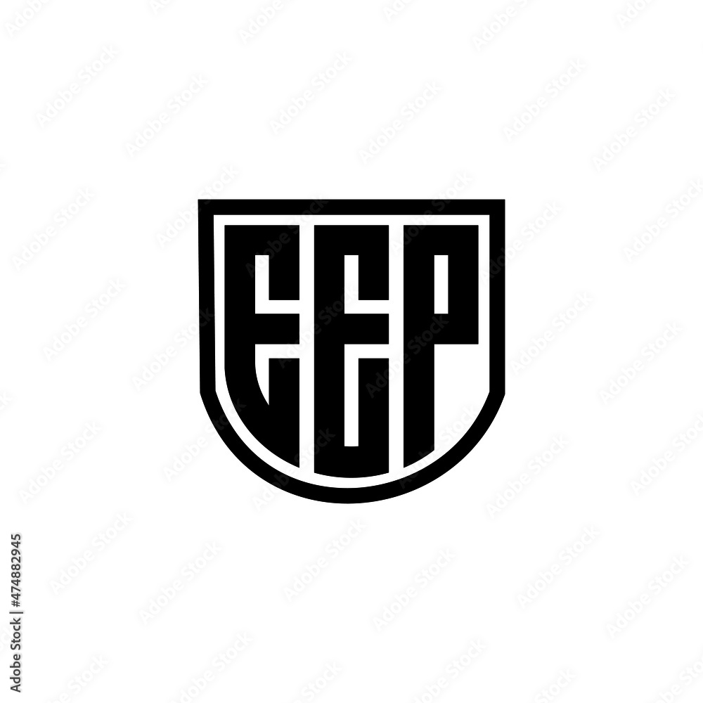 EEP letter logo design with white background in illustrator, vector ...