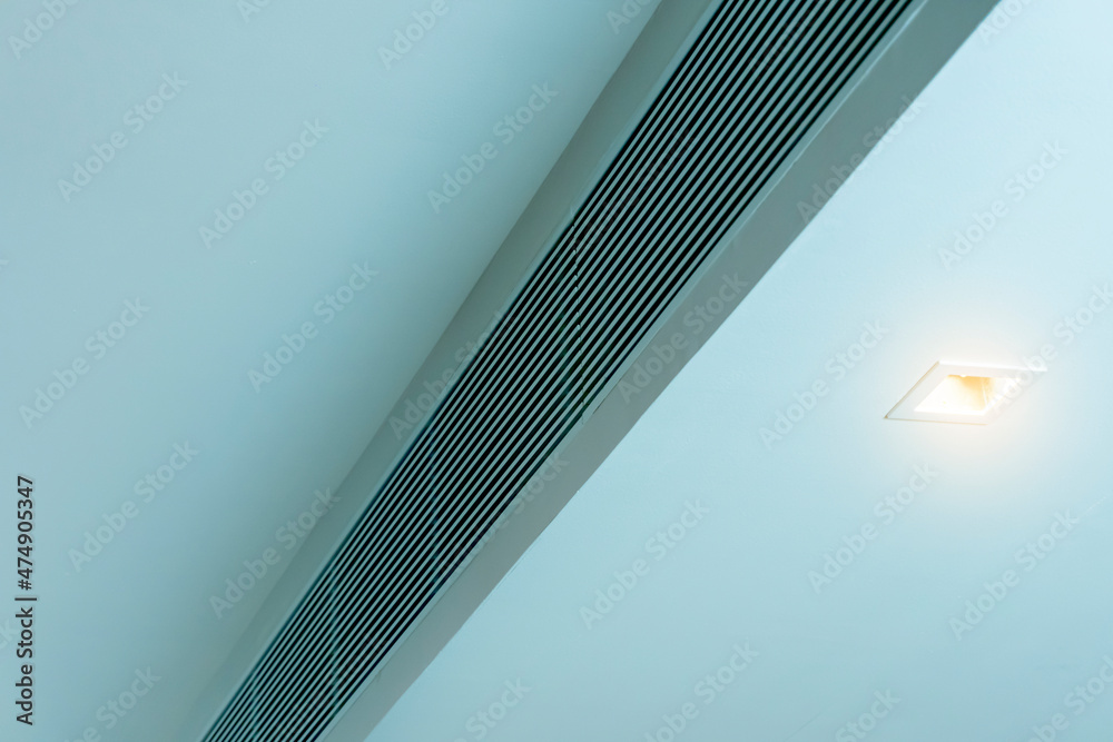 Ceiling concealed air duct and LED lighting in the Modern living room ...