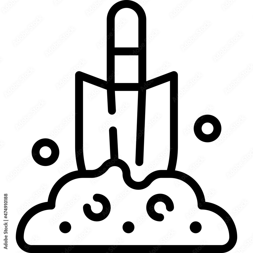 soil outline icon Stock Vector | Adobe Stock