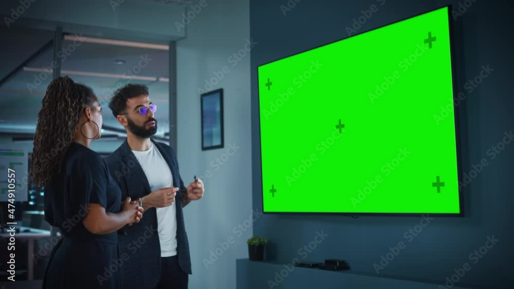 Company Operations Manager Holds Meeting Presentation for the CEO ...