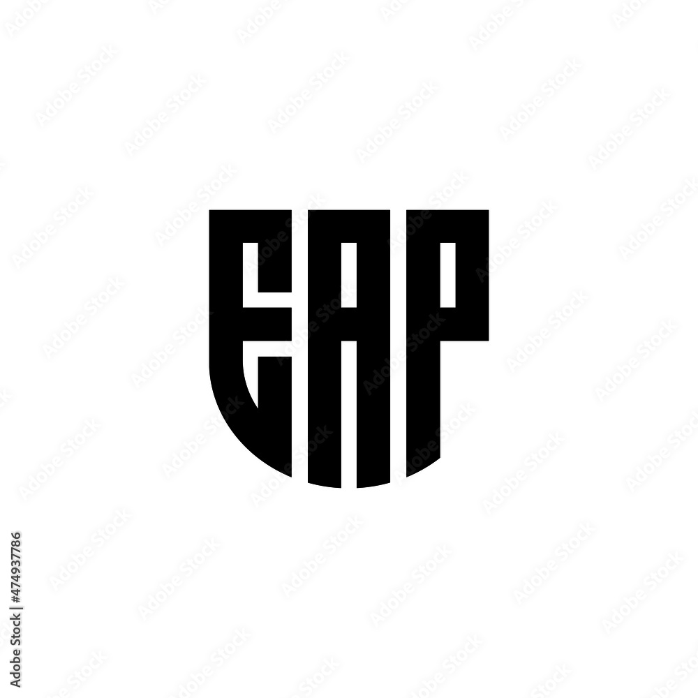 EAP letter logo design with white background in illustrator, vector ...