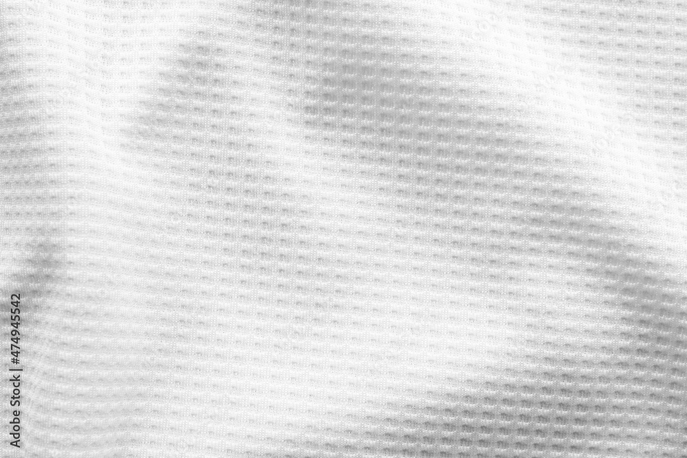 White sports clothing fabric football shirt jersey texture abstract ...