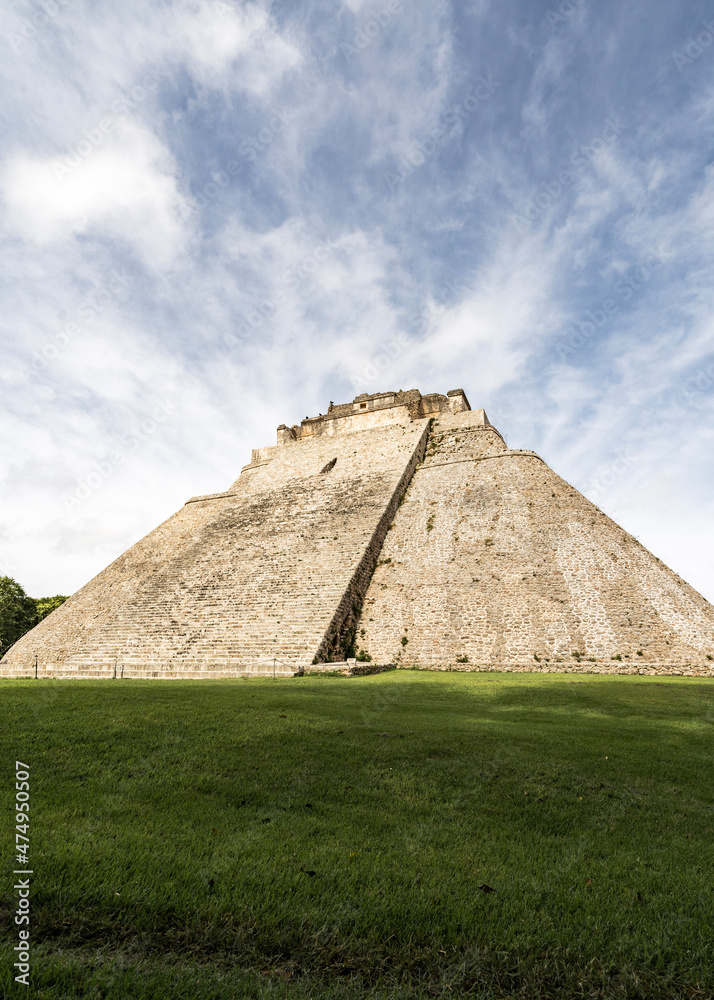 chichen itza pyramid of the magician Stock Photo | Adobe Stock