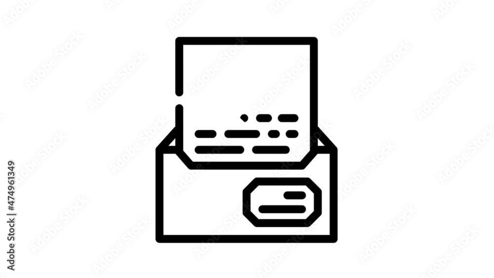 digital encryption key animated line icon digital encryption key sign ...