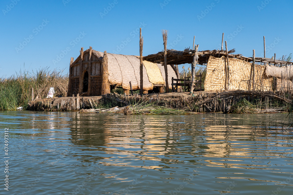 Mesopotamian / Iraqi Marshes with the so called Marsh Arabs Stock Photo ...