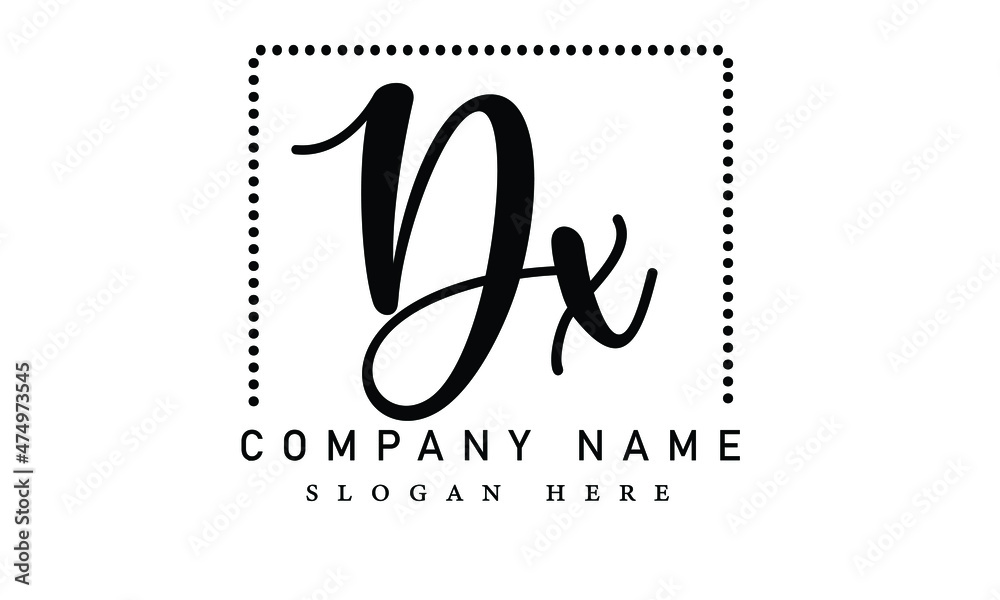 dx alphabet design logo. Dx logo template Stock Vector | Adobe Stock