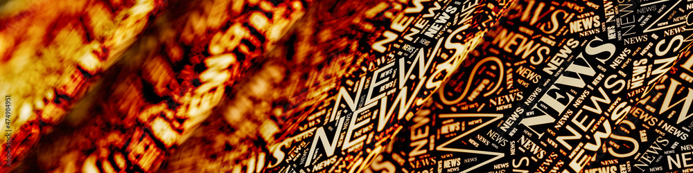 Abstract newspaper sheet shape, original 3d rendering. RF illustration ...