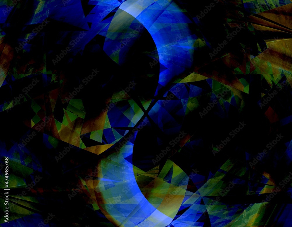 Digital pixel damage abstract visualization, noise, glitch effect ...