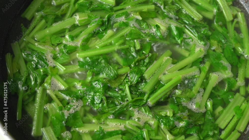 Chinese style home-cooked stir-fried celery and lotus root slices Stock ...