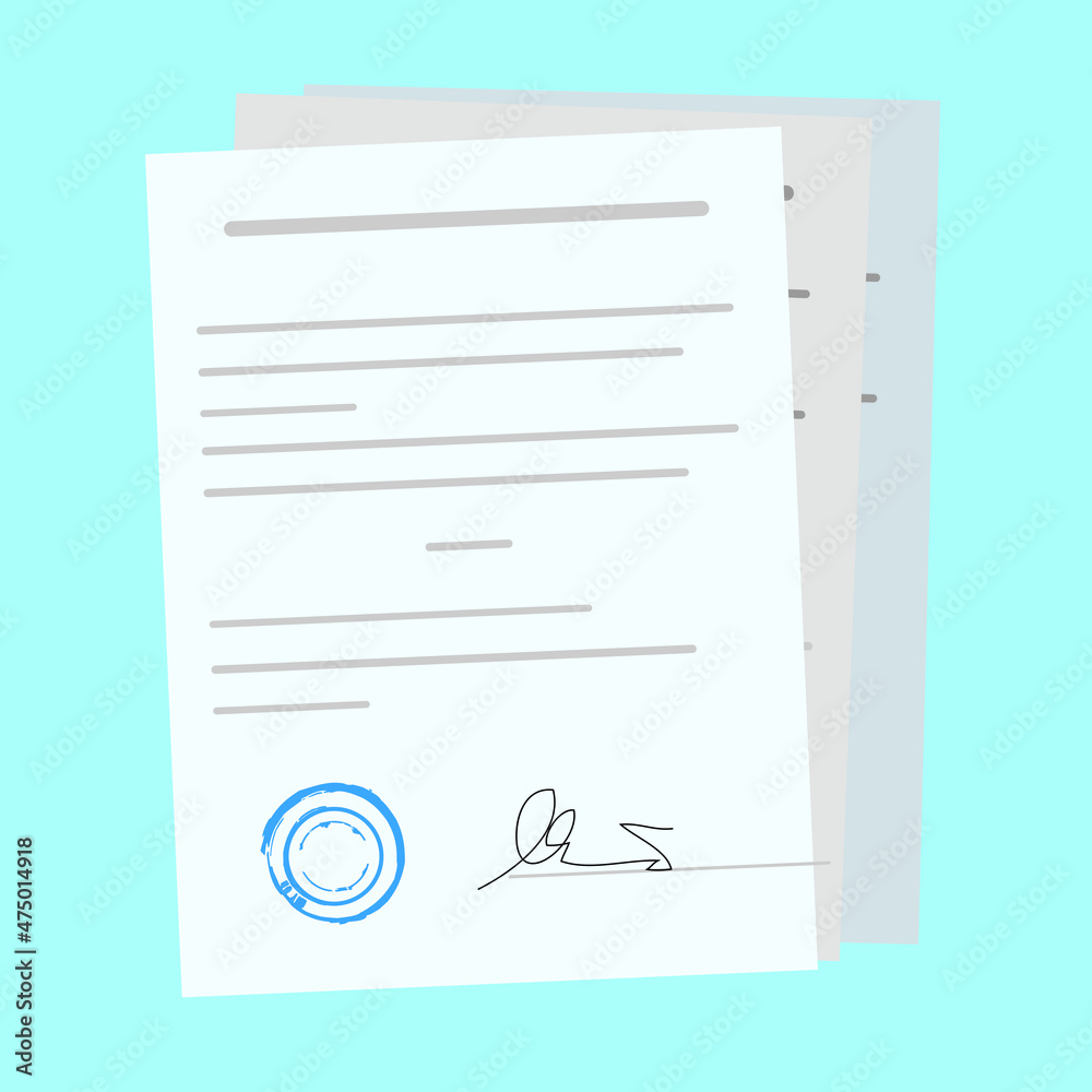 mou contract agreement memorandum of understanding legal document stamp ...