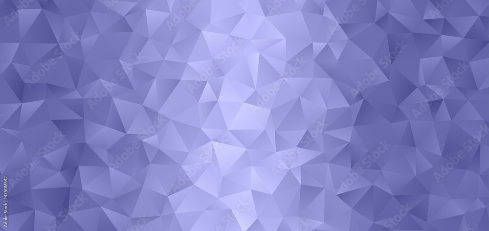 Periwinkle Gradient Low Poly Wide Background. 2022 Color of the Year ...