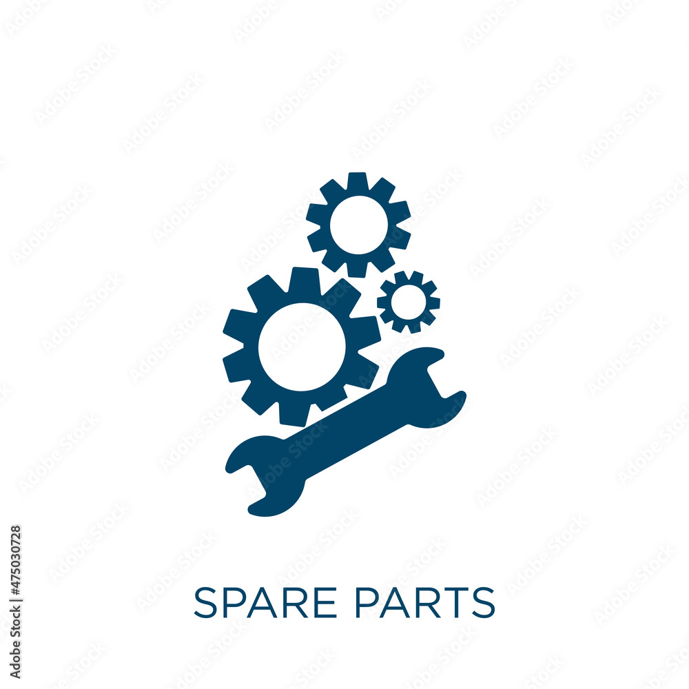 spare parts vector icon. service filled flat symbol for mobile concept ...