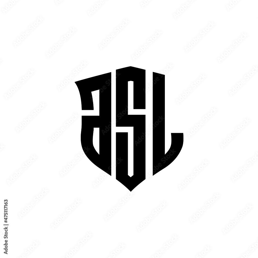 GSL letter logo design with white background in illustrator, vector ...