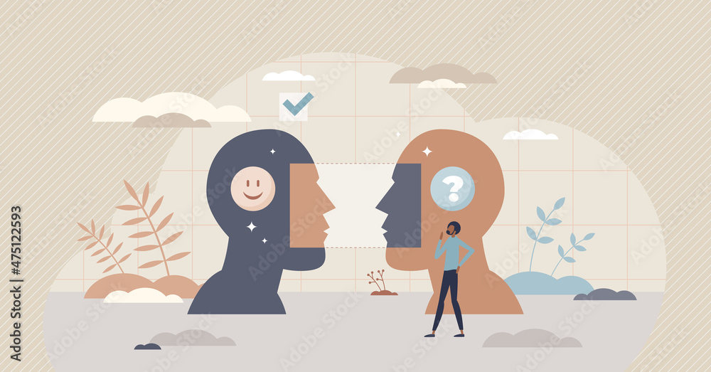 Bias as incorrect comparison with prejudice thinking tiny person ...