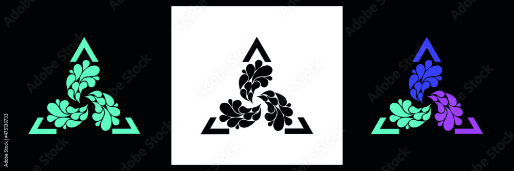 Hand drawn harmonious logo for the company. Basis for corporate ...