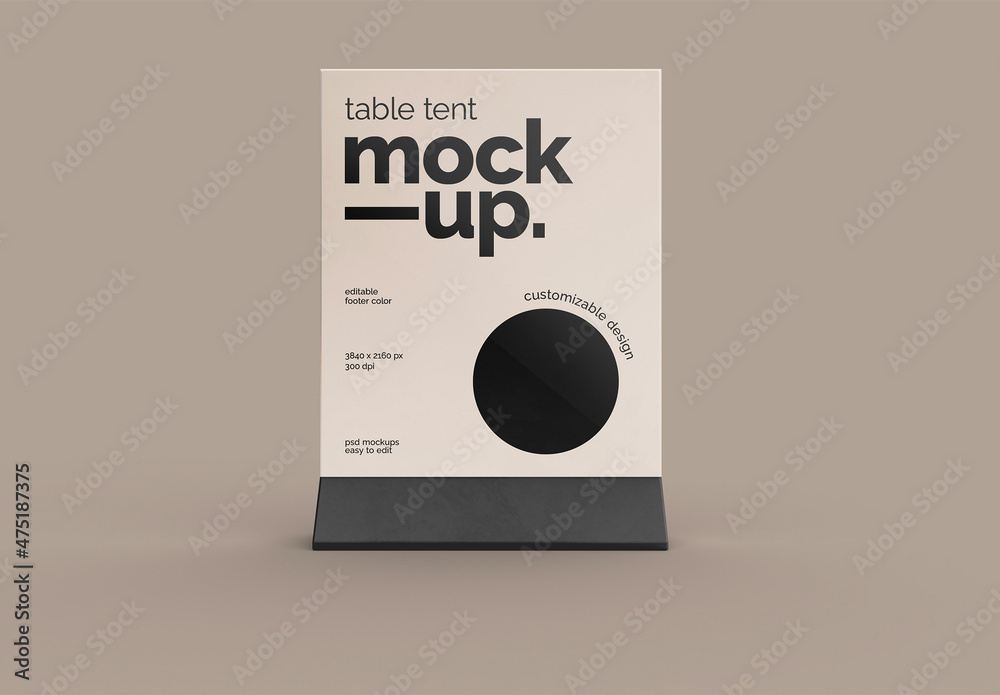 Table Tent Mockup Stock Template | Adobe Stock