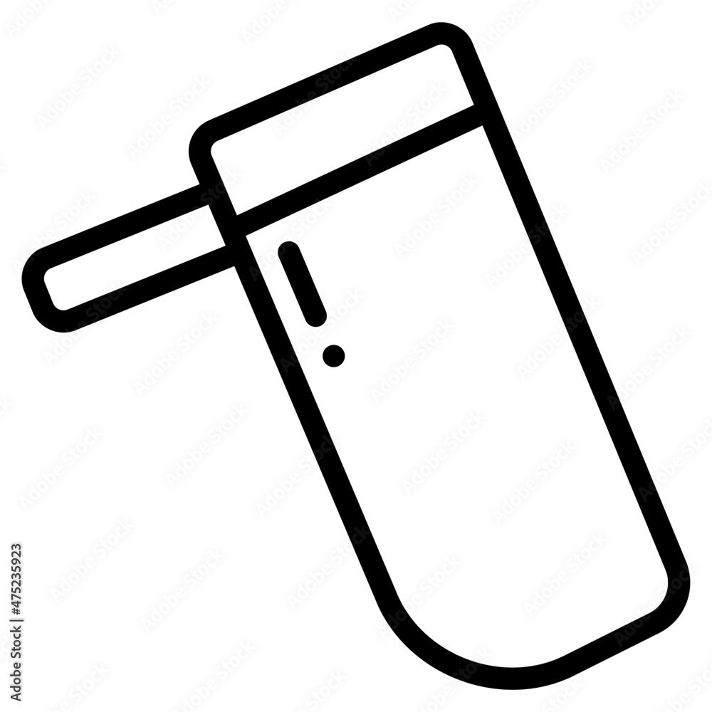 face shield outline icon Stock Vector | Adobe Stock