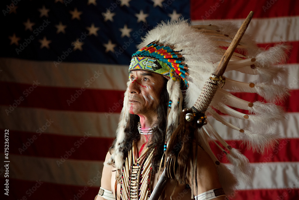 portrait Native American or American Indian Indigenous peoples of the ...