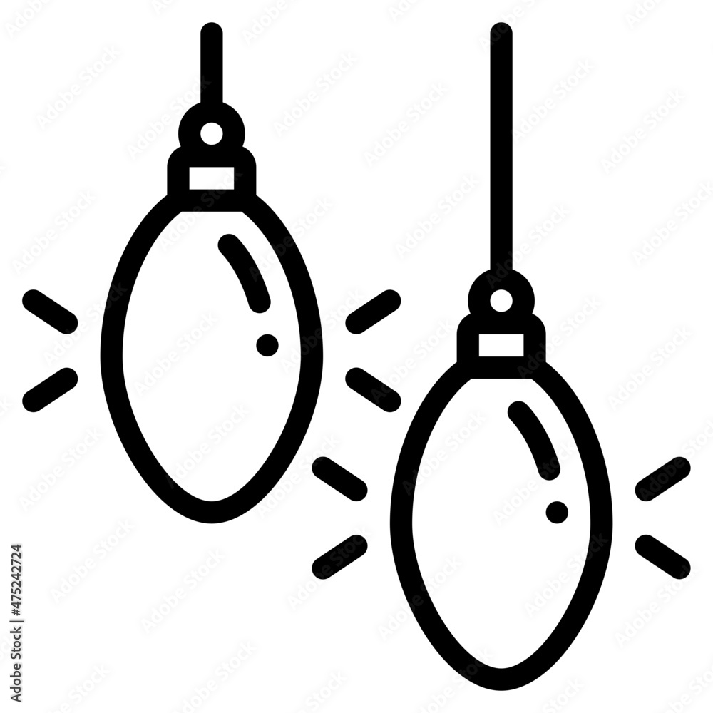 christmas lights out icon Stock Vector | Adobe Stock