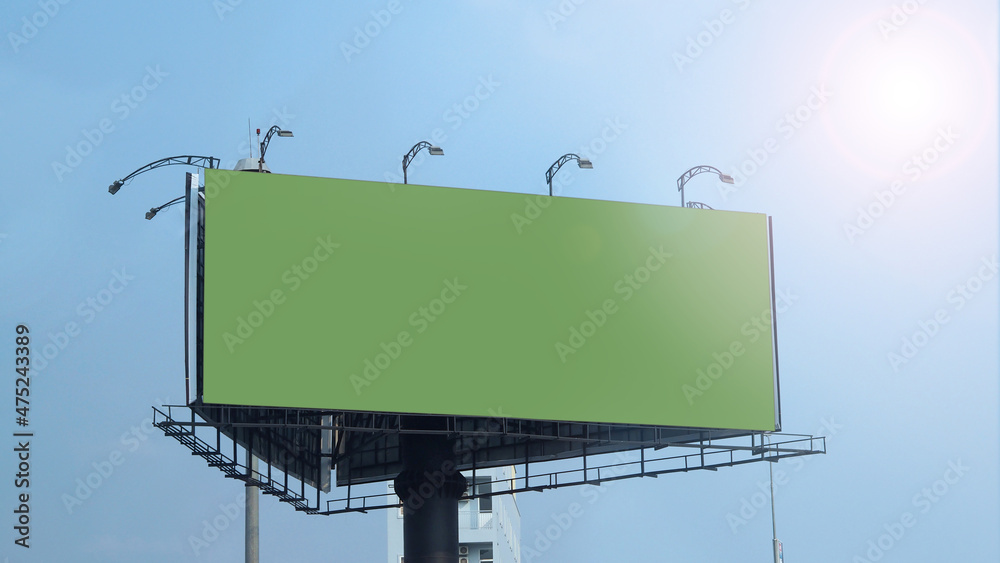 Blank billboard large size for outdoor or out of home advertising with ...