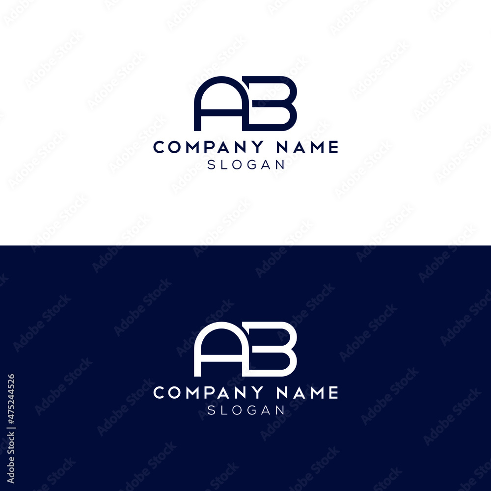 AB logo, icon, template design. Stock Vector | Adobe Stock