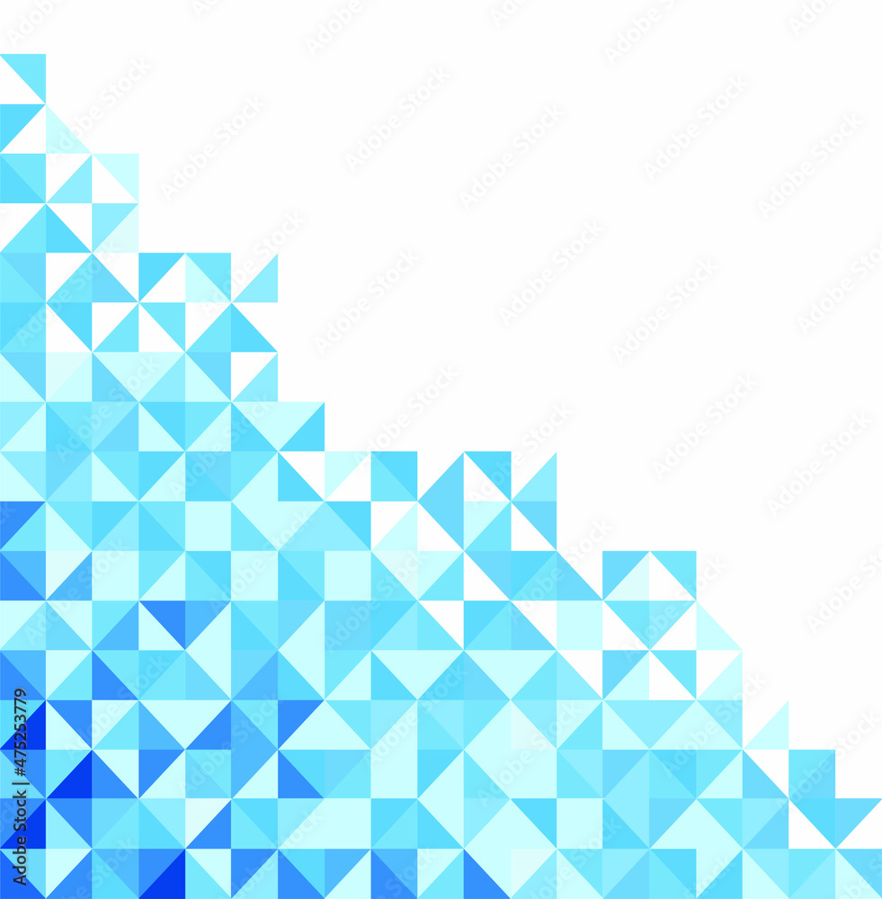 Abstract blue diamond pattern retro mosaic background illustration ...
