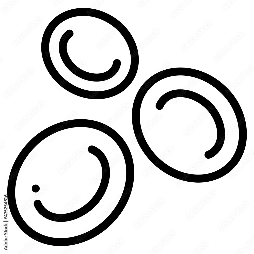 blood cells outline icon Stock-Vektorgrafik | Adobe Stock