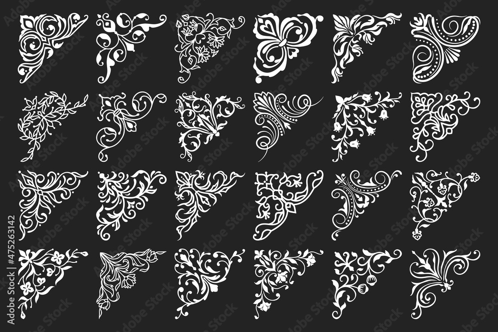 Victorian Corner Border Design