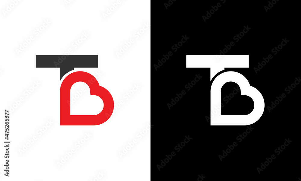Logo Heart Letter T. Beautiful vector love logo. T love outline ...