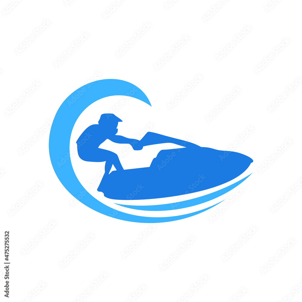Jet Ski Logo can be used for company, icon, and others. Stock Vector ...