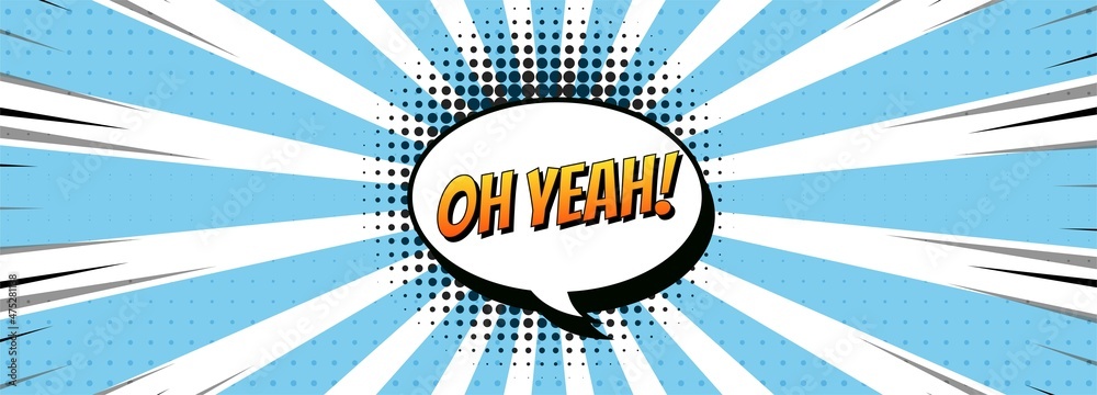 Beautiful rays comic book banner design Stock Vector | Adobe Stock