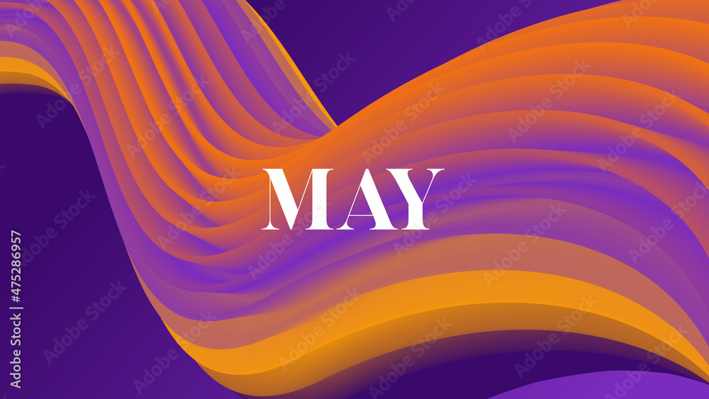 Orange and purple trendy liquid fluid background. modern colorful ...