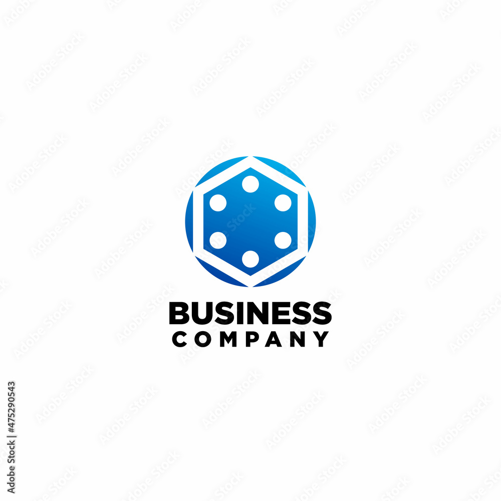 circle line logo design vector, business logo design concept Stock ...