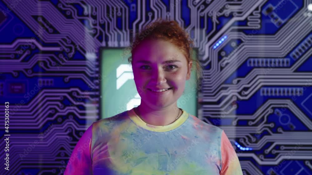 Portrait Of Beautiful Young Competition Player Smiling On A ...