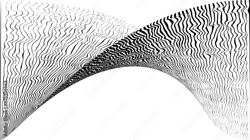 Glitch effect . Distorted speed lines .Abstract flow lines background ...
