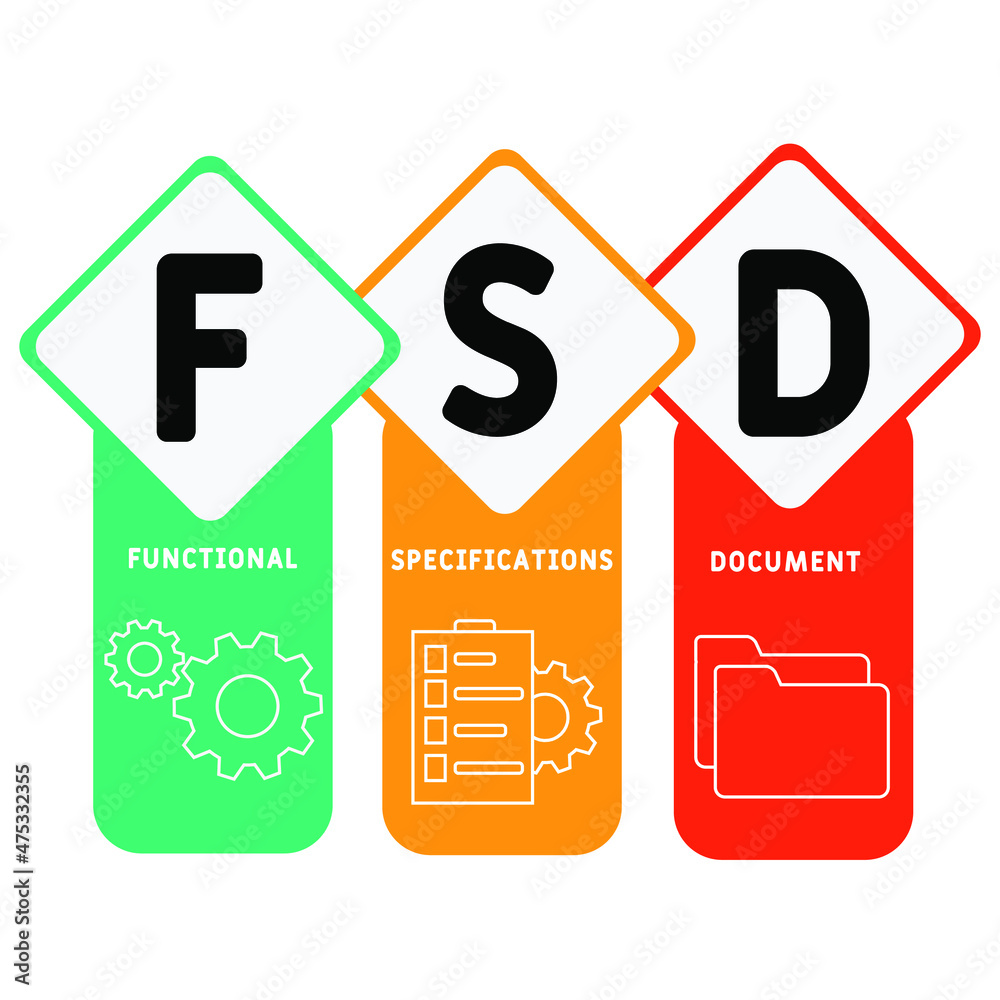 FSD - Functional Specifications Document acronym. business concept ...