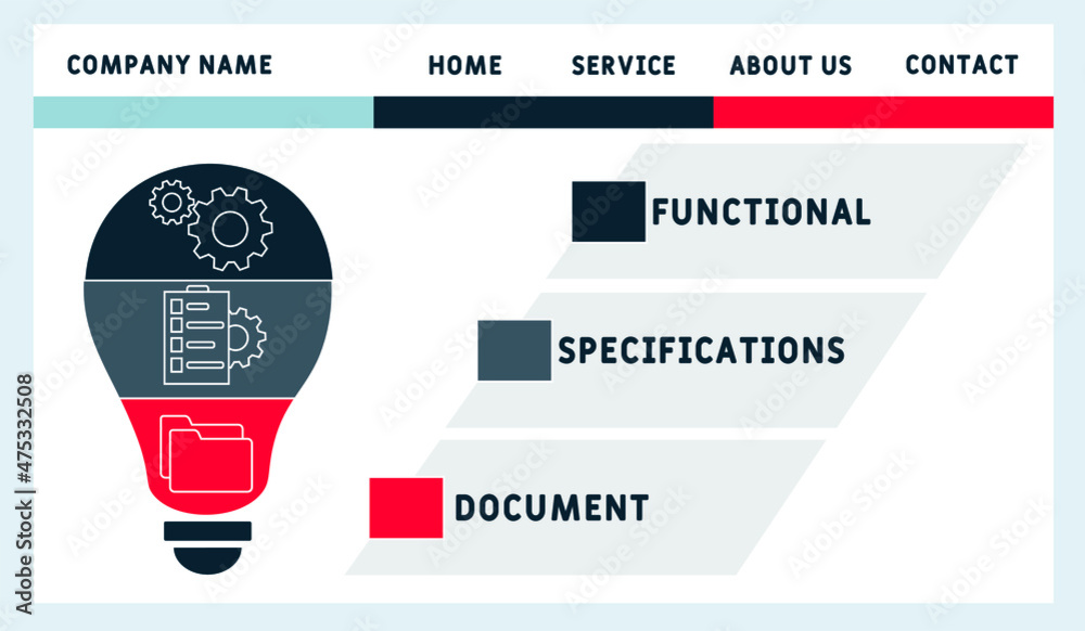 FSD - Functional Specifications Document acronym. business concept ...