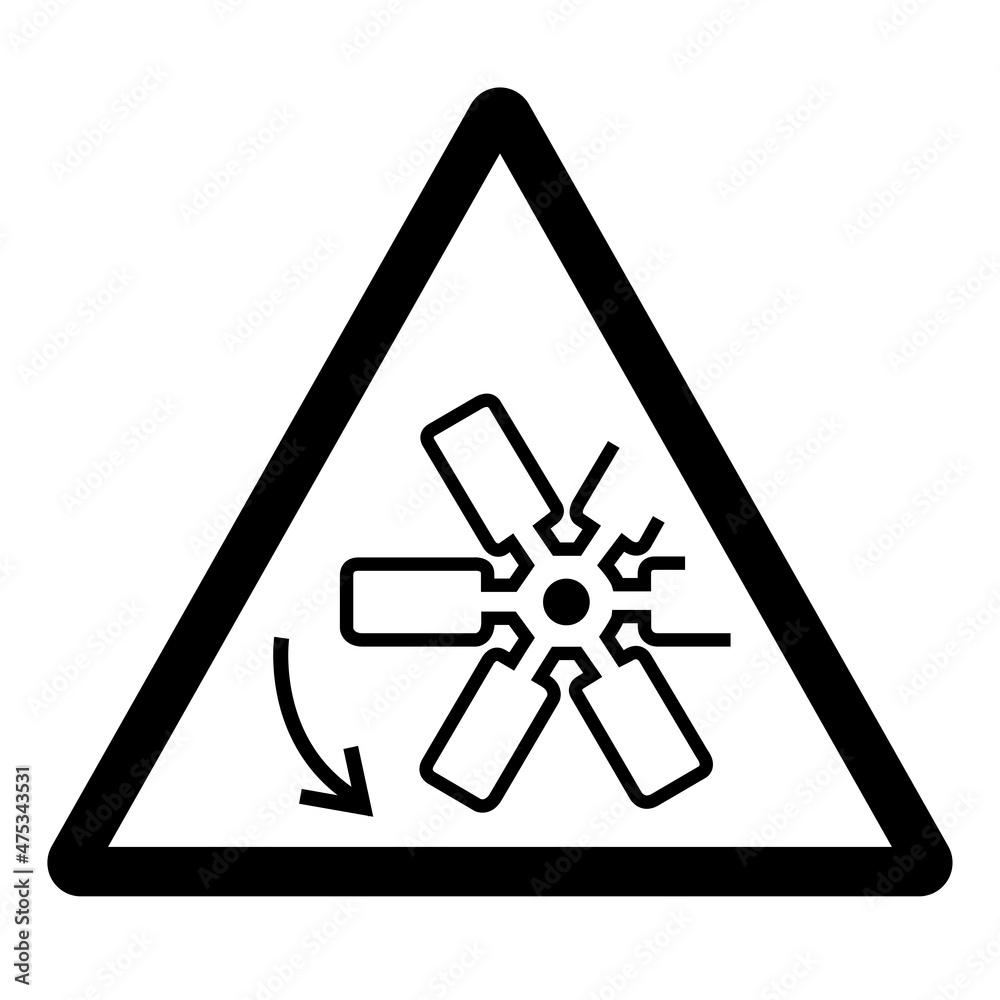 Rotating Fan Blade Symbol Sign, Vector Illustration, Isolate On White ...