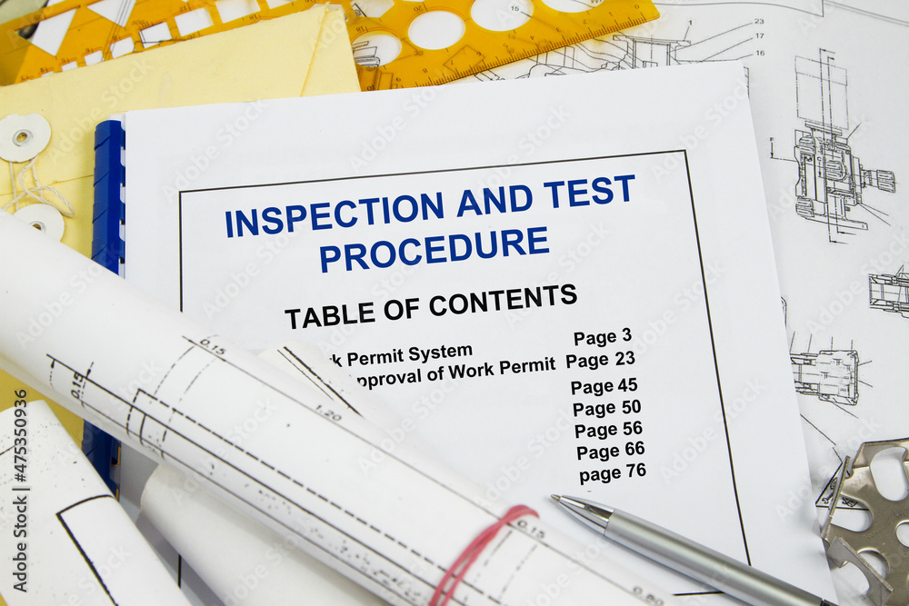 Inspection and test procedure Stock Photo | Adobe Stock