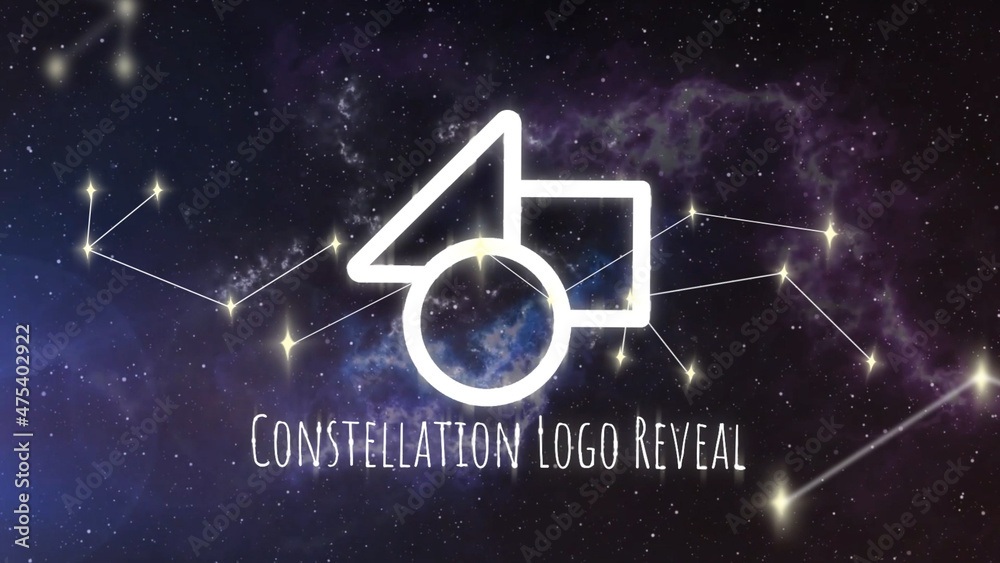 Constellation Logo Reveal Stock Template | Adobe Stock