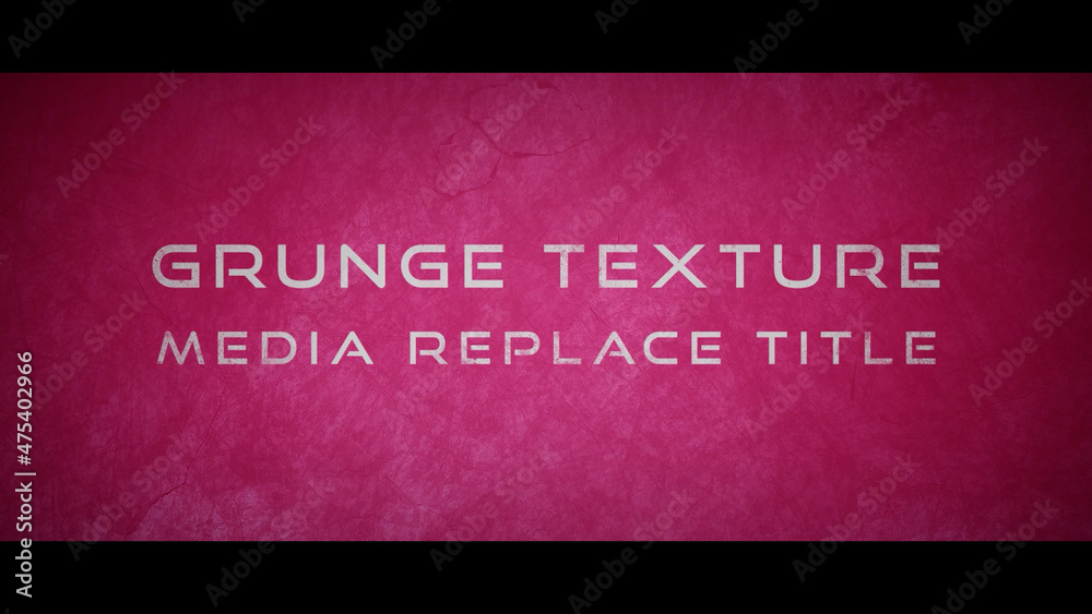 Grunge Texture Media Title Stock Template | Adobe Stock