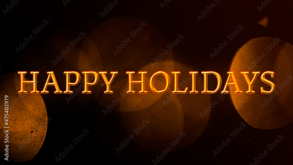 New Years Eve Happy Holidays Title Stock Template | Adobe Stock