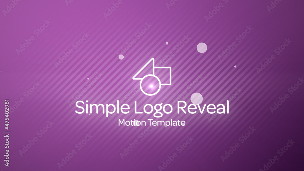 Simple Logo Reveal Title Stock Template | Adobe Stock