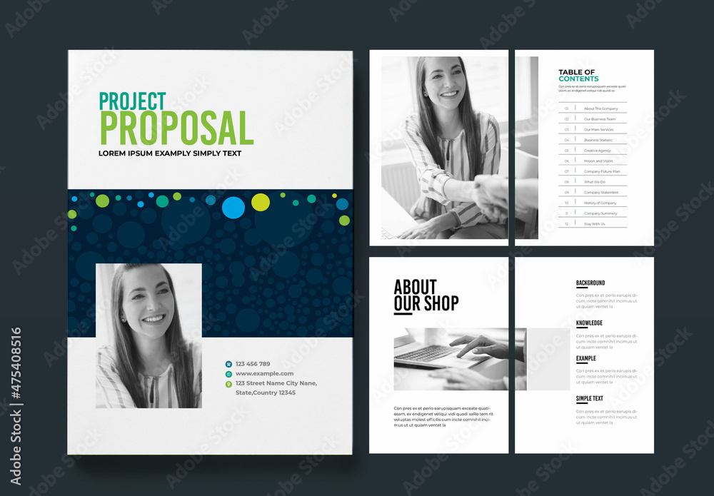 Project Proposal Layout Stock Template | Adobe Stock