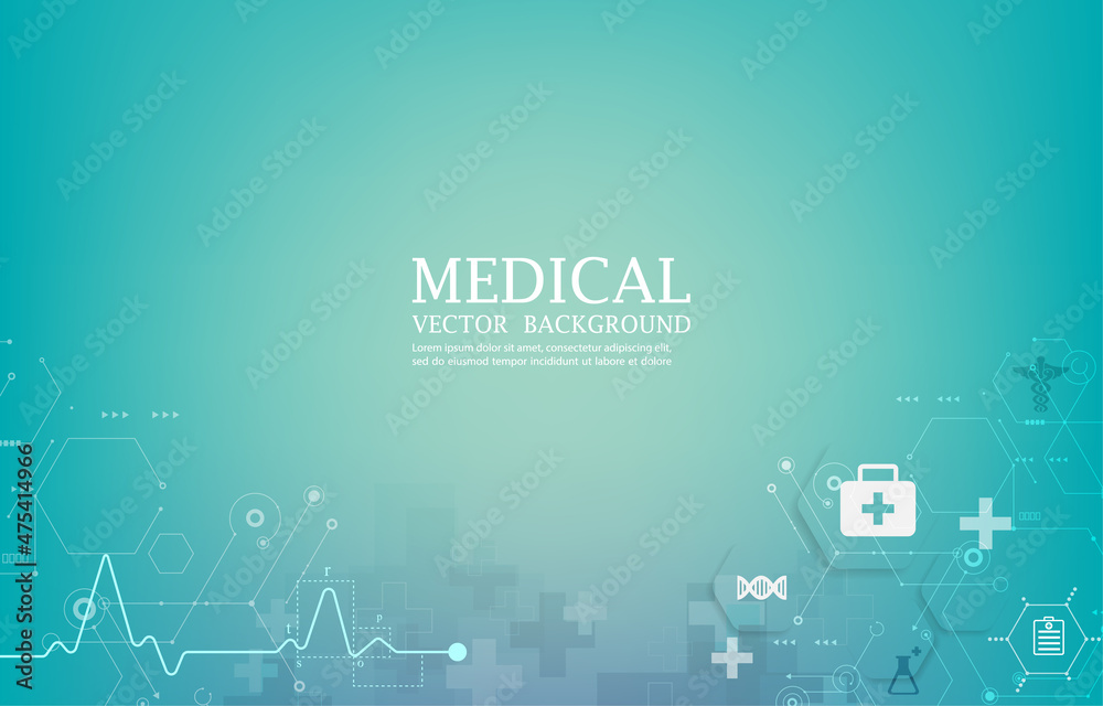 Abstrac medical vector wallpaper.technology medical background Stock ...